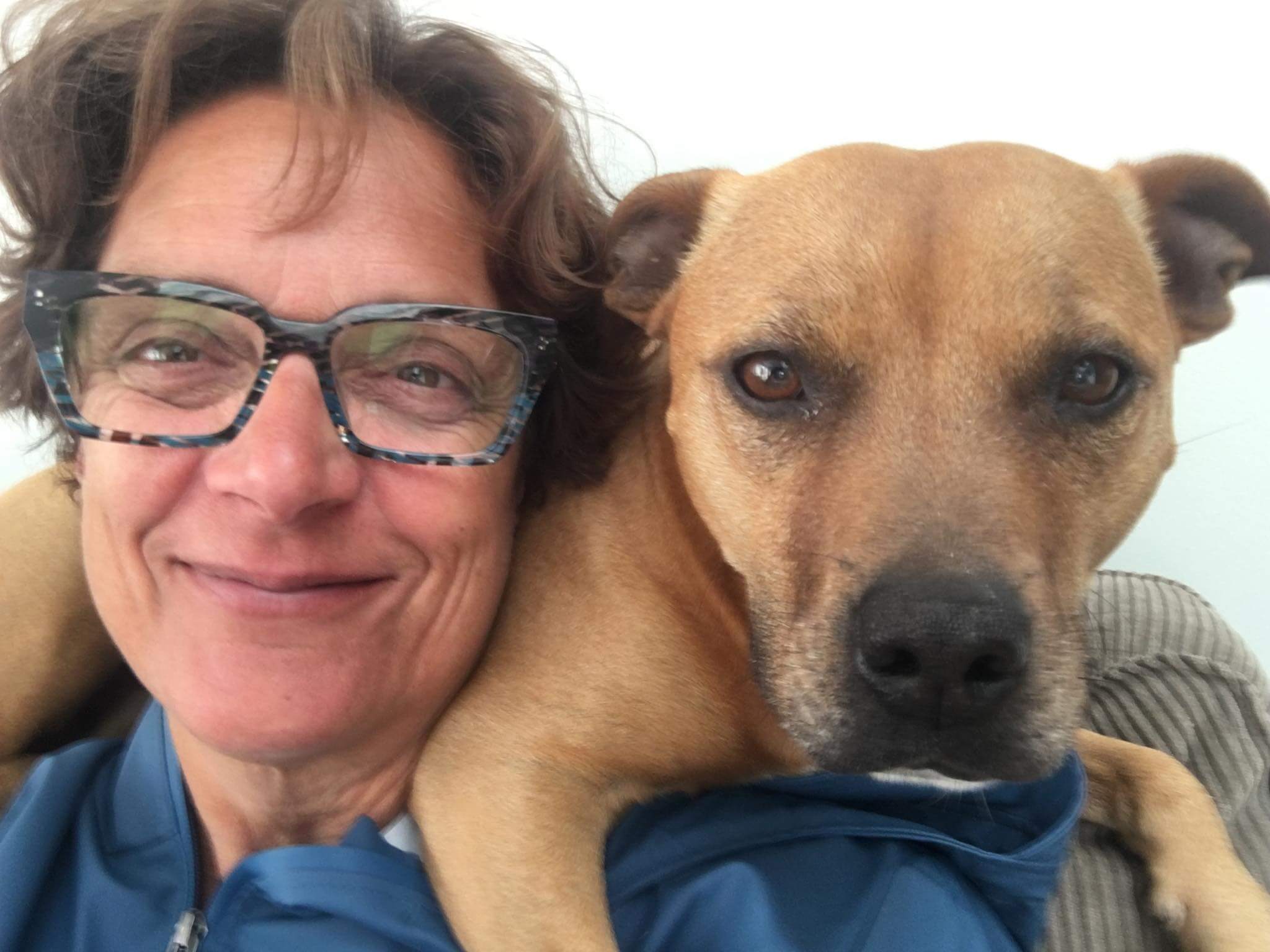 Lenette van Dongen en haar hond Silke